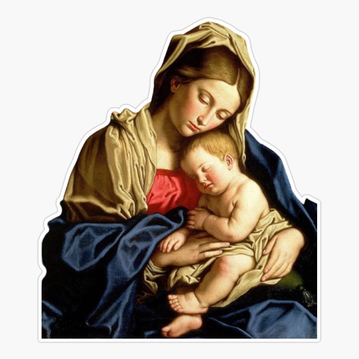 DOPASTICKER Blessed Virgin Mary Sticker, Phone Sticker Water Bottle ...