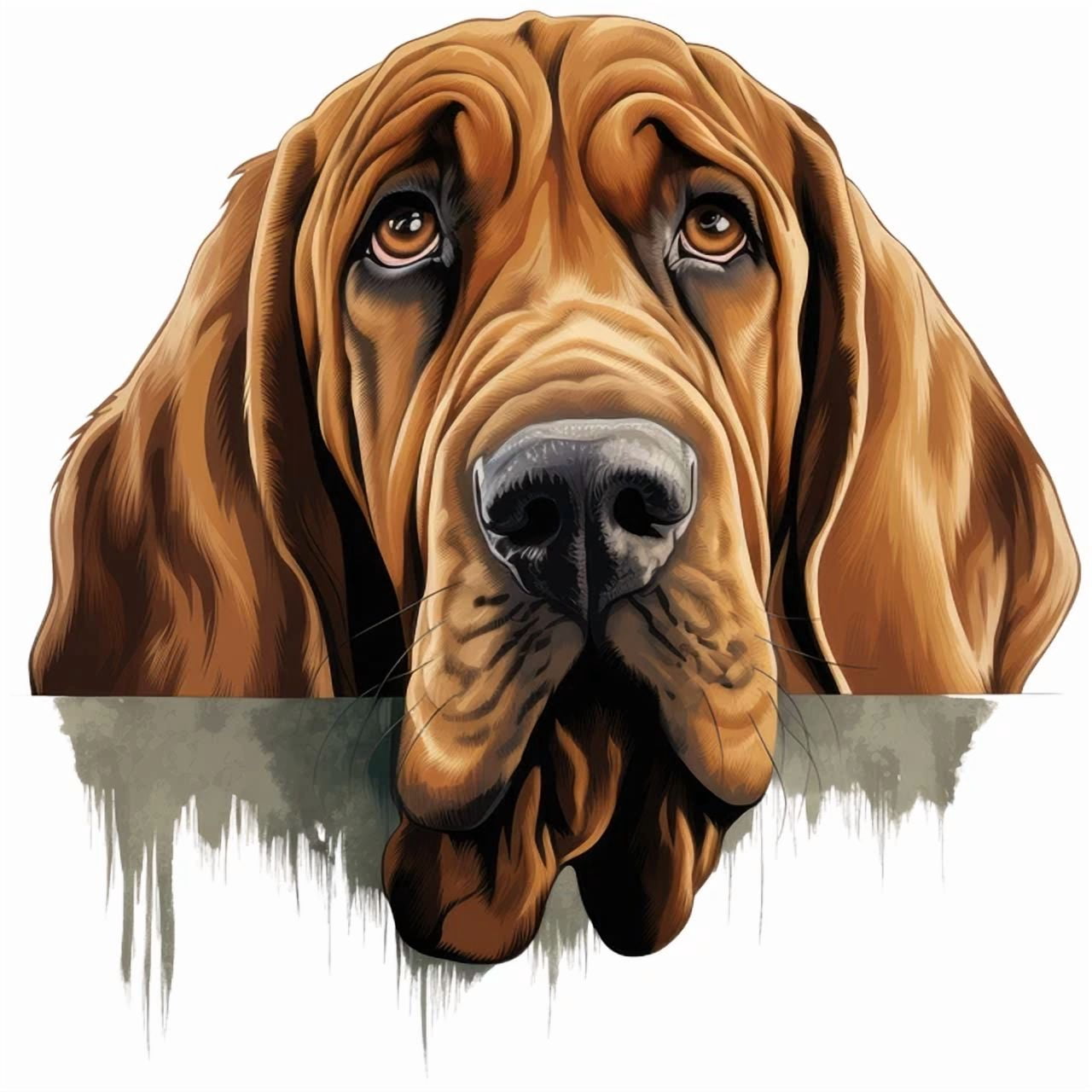 DOPASTICKER Bloodhound Car Sticker Dogs Dogs Sticker Phone Sticker ...