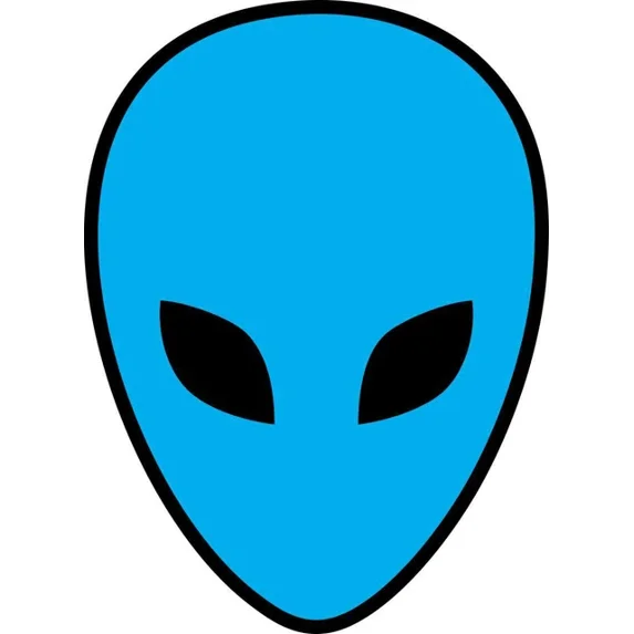 DOPASTICKER Blue Alien Sticker Truck Stickers Car Sticker Phone Sticker ...