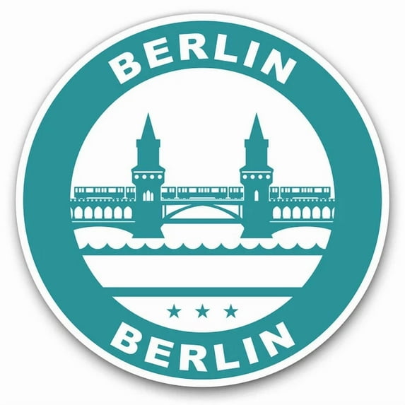 DOPASTICKER Blue Berlin Germany Bridge Travel Cool Gift Decorative ...