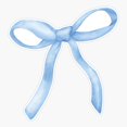 DOPASTICKER Blue Bow Sticker, Phone Sticker Car Stickers, Birthday Gift ...