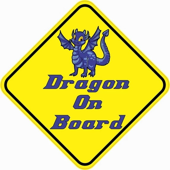 DOPASTICKER Blue Dragon On Board Sticker Phone Sticker, Latop Sticker ...