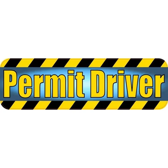 DOPASTICKER Blue Fade Permit Driver Sticker Truck Sticker Phone Sticker ...