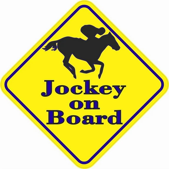 DOPASTICKER Blue Jockey On Board Sticker Phone Sticker, Latop Sticker ...
