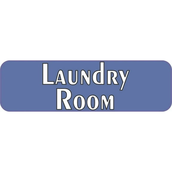 DOPASTICKER Blue Laundry Room Stickers Door Wall Business Sticker Phone ...