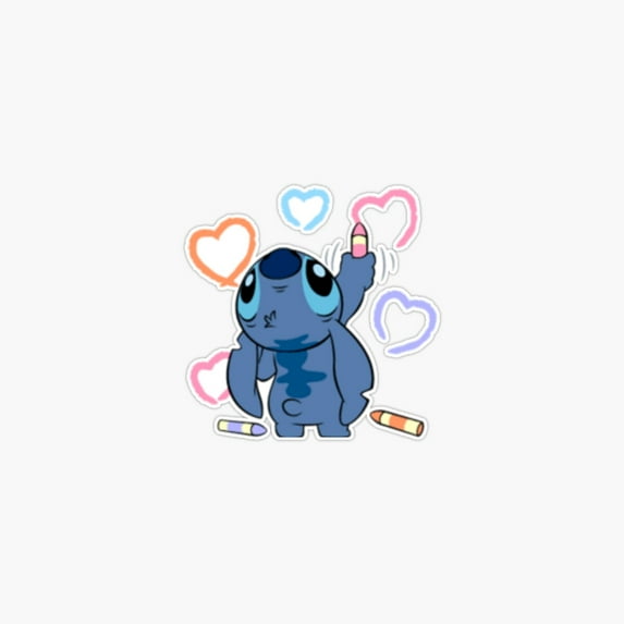 DOPASTICKER Blue Monster Love Sticker, Phone Sticker Car Stickers ...