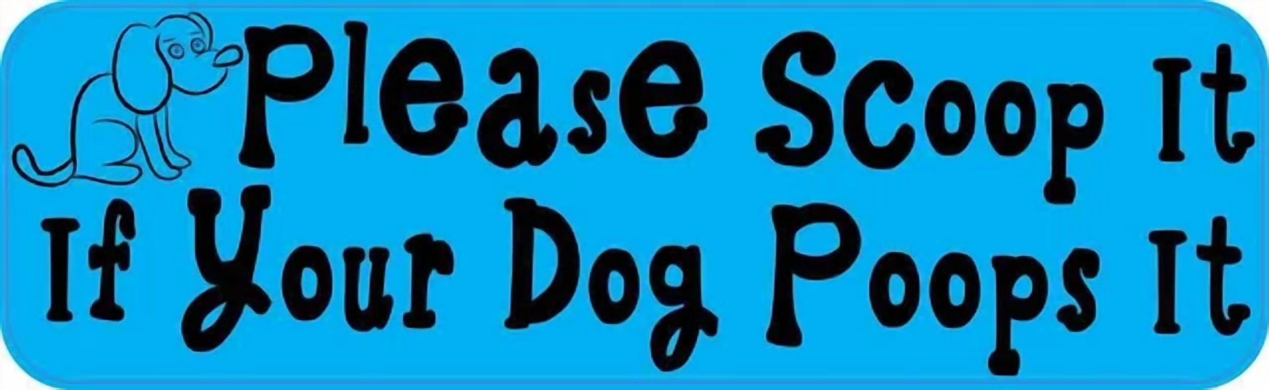 DOPASTICKER Blue Please Scoop It Stickers Dog Sticker Phone Sticker ...
