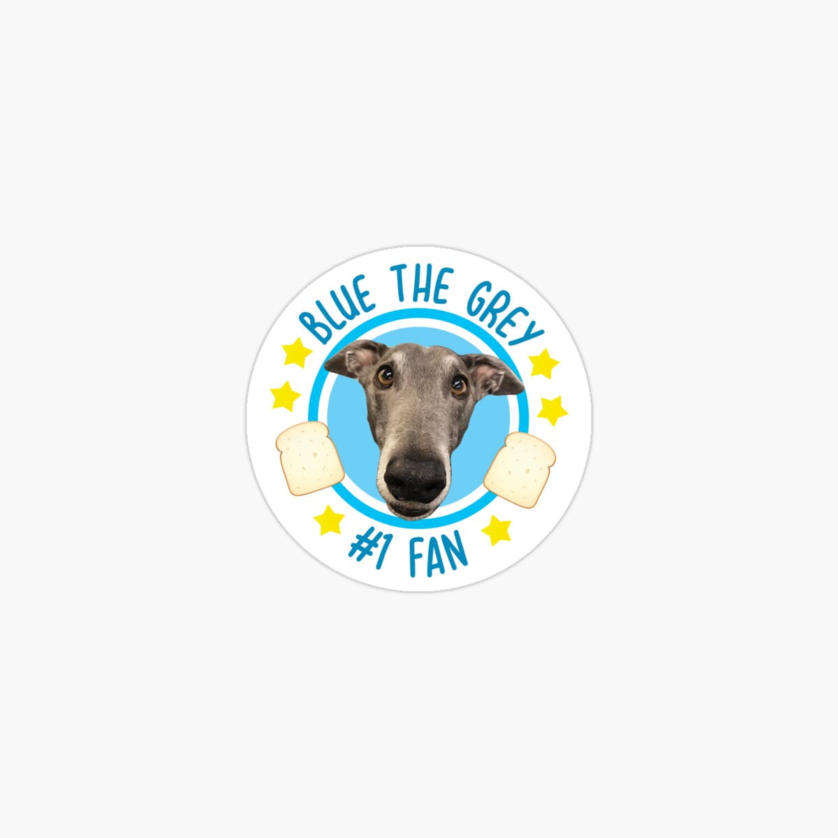 DOPASTICKER Blue The Grey #1 Fan Sticker, Phone Sticker Water Bottle ...