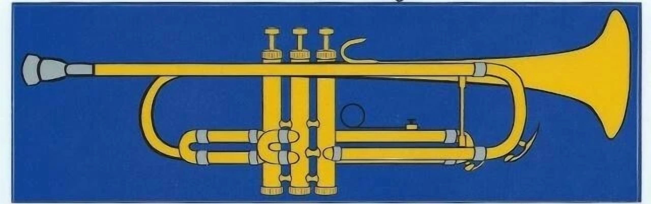 DOPASTICKER Blue Tru.Mpet Sticker Car Stickers Music Sticker Phone ...