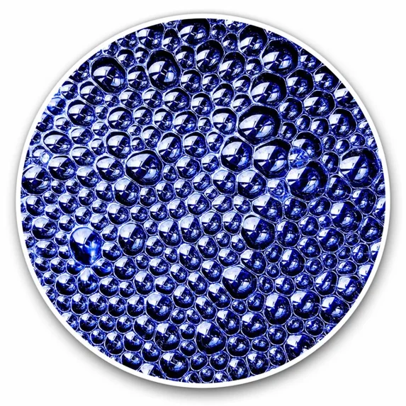 DOPASTICKER Blue Water Beads Droplets Cool Gift Decorative Laptop ...