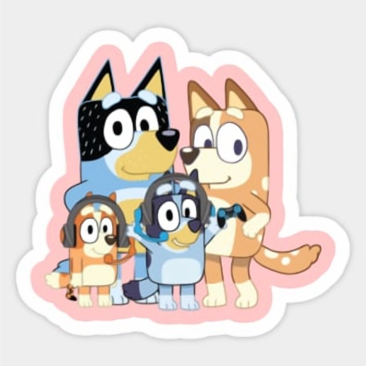 DOPASTICKER Bluey Family Game Happy Mother'S Day Bluey For Kids, Bluey ...