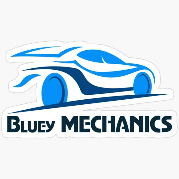 DOPASTICKER Bluey Mechanics Sticker Waterproof Sticker For Water ...