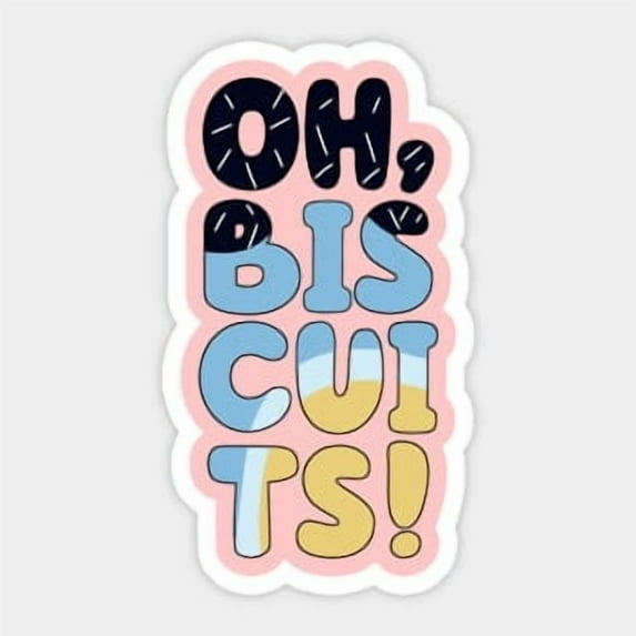 DOPASTICKER Bluey Oh Biscuits Bluey, Bluey Favors, Decorative Laptop ...