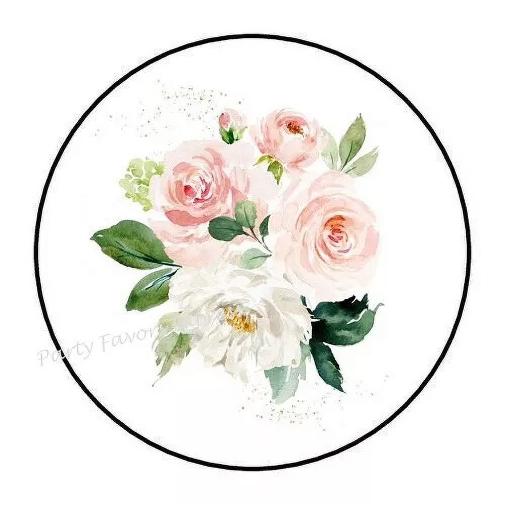 DOPASTICKER Blush Roses Wedding Decorative Laptop, Phone Stickers ...