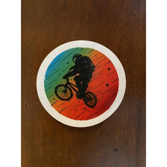 DOPASTICKER Bmx Sticker Astronaut Jump Sport Abstract Sticker Phone ...