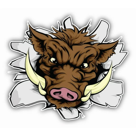 DOPASTICKER Boar Head Sticker Decal Phone Decal Water Bottle Stickers ...