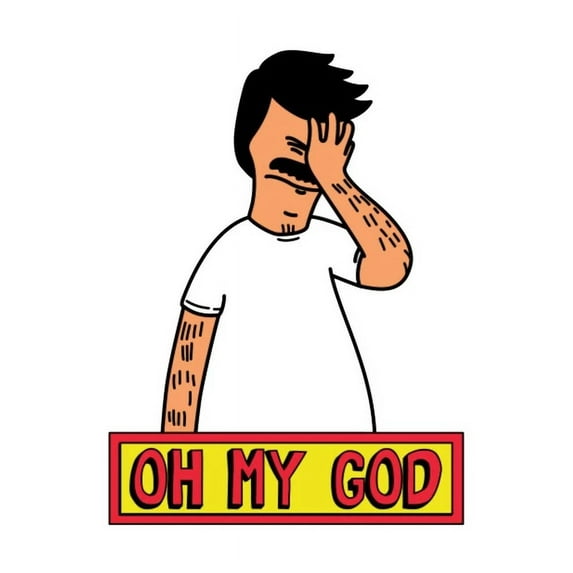 DOPASTICKER Bob'S Burgers Oh My God Decorative Laptop, Phone Stickers ...