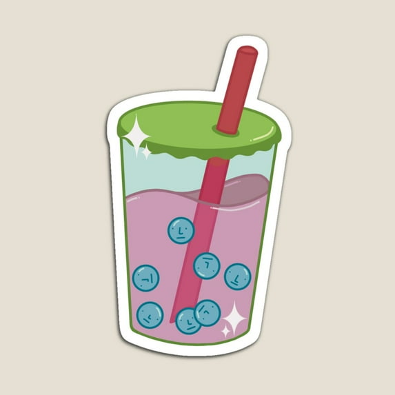 DOPASTICKER Boba Drink With Smiskees Decorative Laptop, Phone Stickers ...