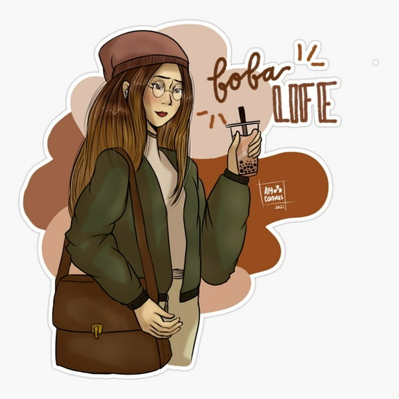 DOPASTICKER Boba Life - Alystarrycanvas Sticker, Phone Sticker Car ...
