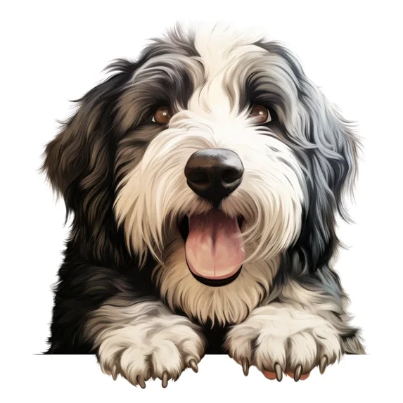 DOPASTICKER Bobtail Car Sticker Dog Sticker Phone Sticker, Latop ...