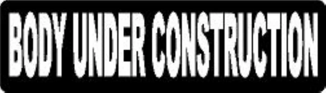DOPASTICKER Body Under Construction Sticker Phone Decal Water Bottle ...