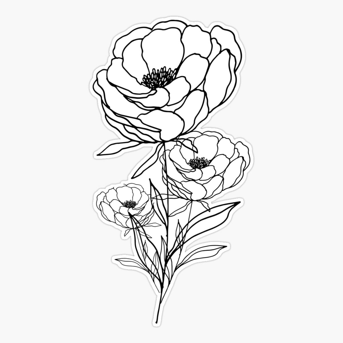 DOPASTICKER Boho Asthetic Shapes Sticker, Phone Sticker Car Stickers ...