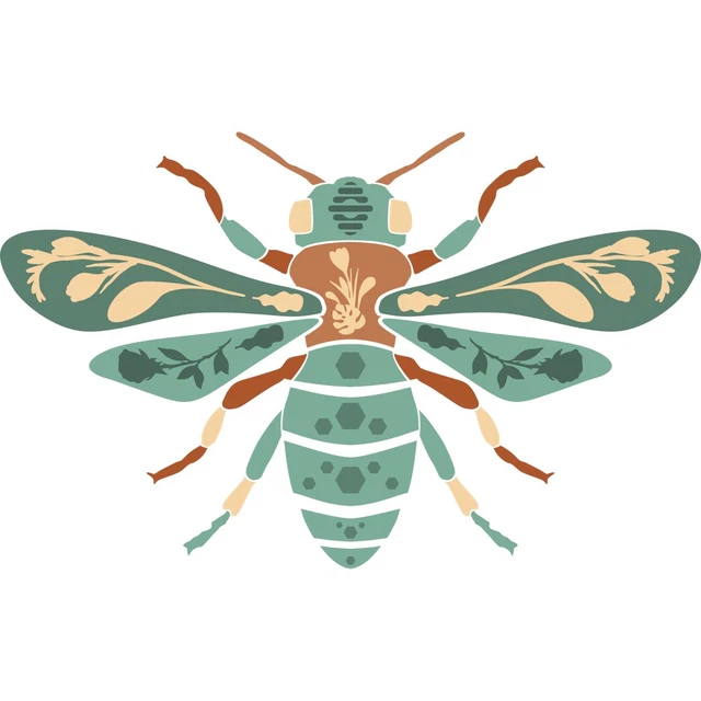DOPASTICKER Boho Sticker Insect Shabby Retro Bug Insect Hippie Hippy ...