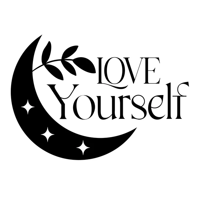 DOPASTICKER Boho Sticker Love Yourself Quote Beautiful Celestial Hippie ...