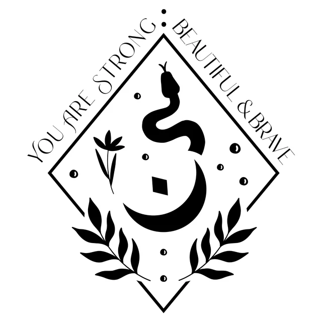 DOPASTICKER Boho Sticker Quote You Are Strong Beautiful Celestial ...