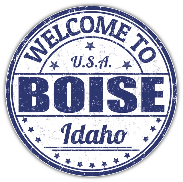 DOPASTICKER Boise Idaho Usa State City Grunge Welcome Emblem Car ...