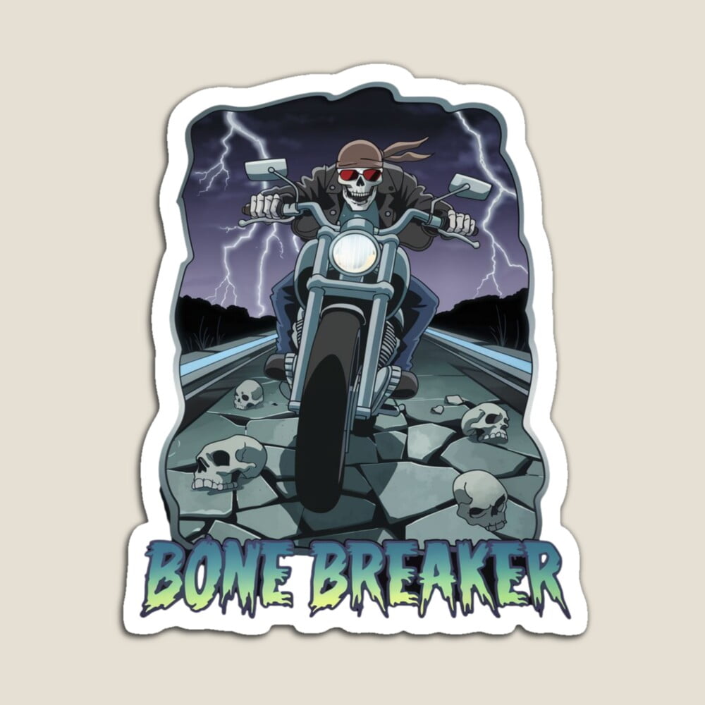 DOPASTICKER Bone Breaker Sticker - 7686 Hot Trending Stickers Phone ...
