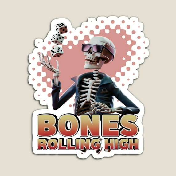 DOPASTICKER Bones Rolling High Sticker - 7514 Hot Trending Stickers ...