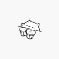 DOPASTICKER Bongo Cat Viral Music Cute Cat Sticker, Phone Sticker Car ...