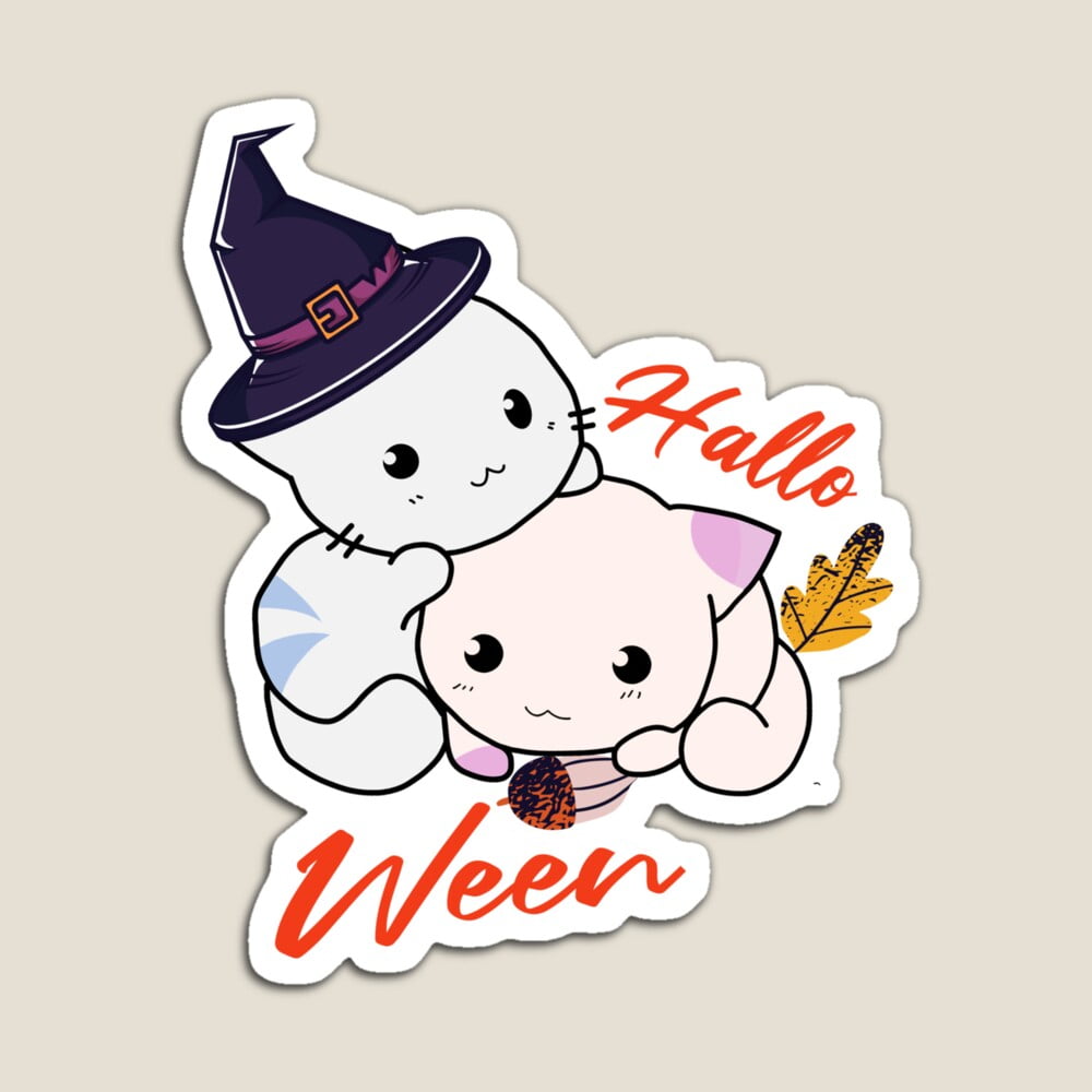 DOPASTICKER Boo Hello Catty Hallo.Ween Decorative Laptop, Phone ...