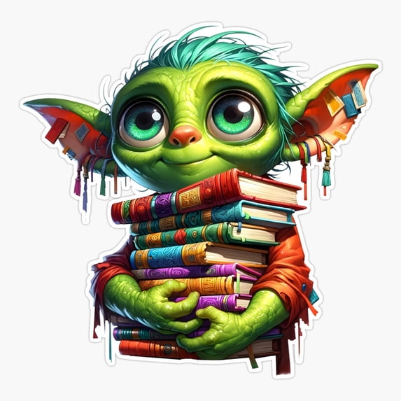 DOPASTICKER Book Goblin Sticker, Phone Sticker Water Bottle Sticker Car ...