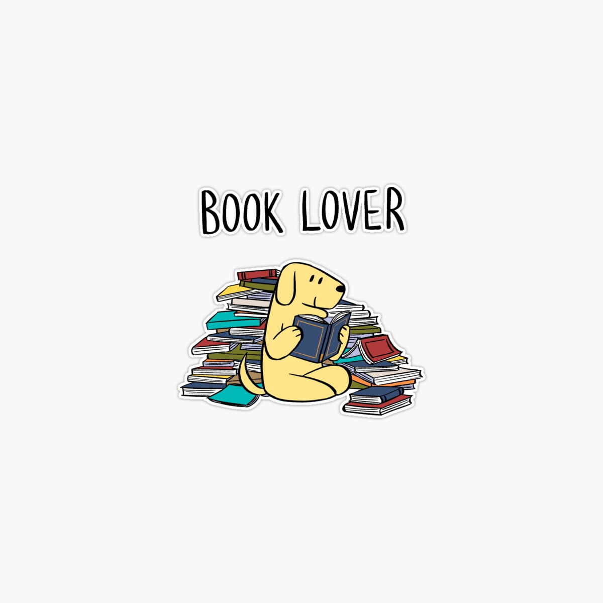 DOPASTICKER Book Lover Sticker, Phone Sticker Car Stickers, Birthday ...