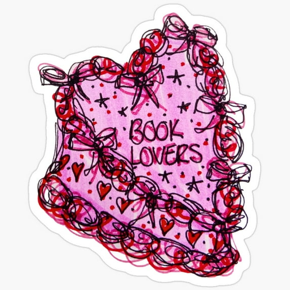 DOPASTICKER Book Lovers Cake Sticker Phone Sticker, Latop Sticker ...