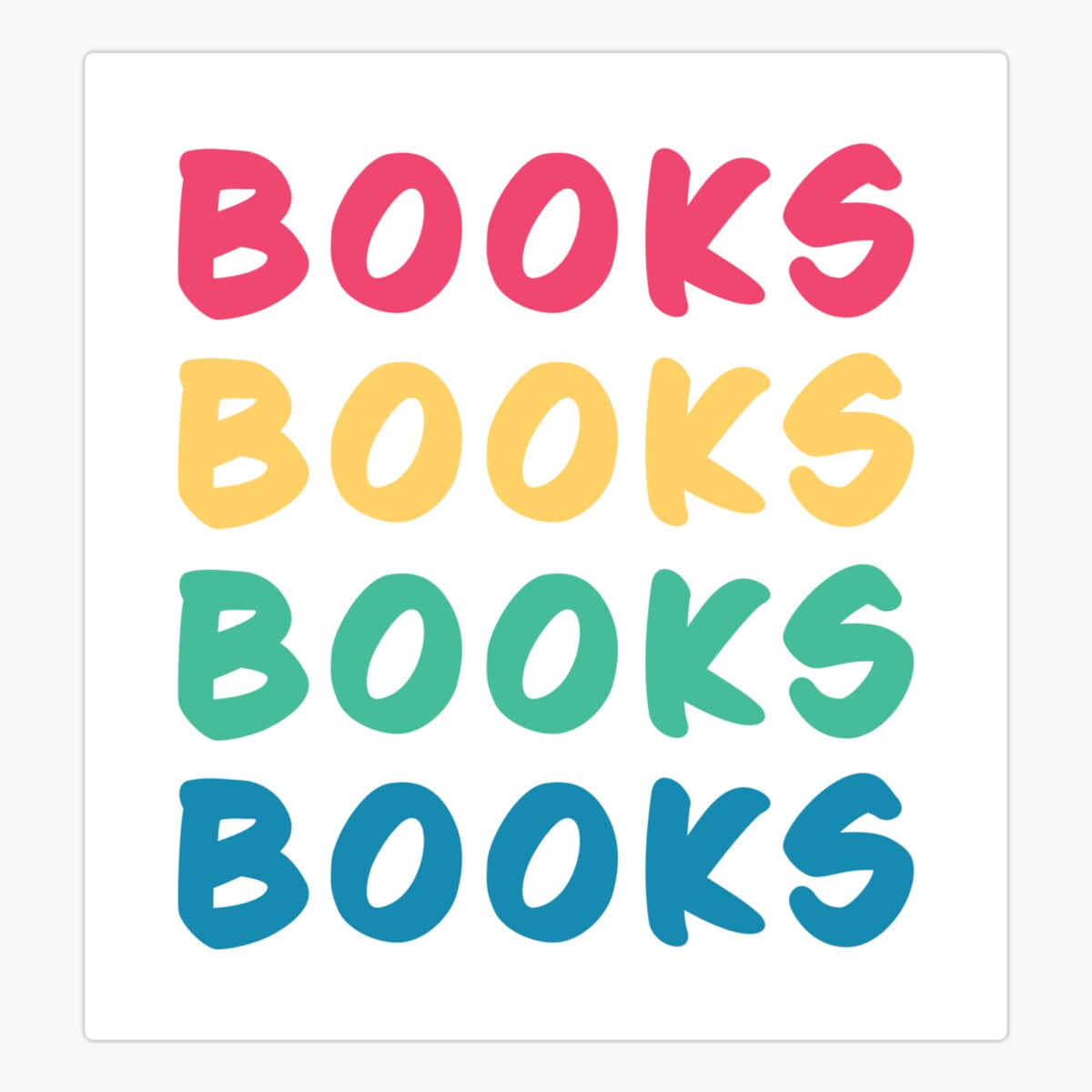 DOPASTICKER Books Books Books Sticker, Phone Sticker Car Stickers ...