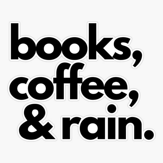 DOPASTICKER Books, Coee, & Rain Sticker, Phone Sticker Water Bottle ...