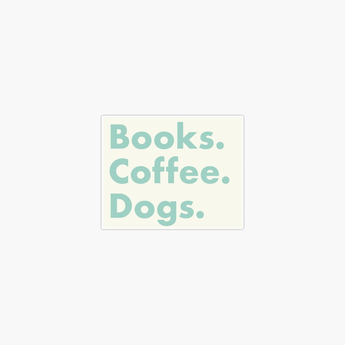 DOPASTICKER Books Coffee Dogs Sticker, Phone Sticker Water Bottle ...