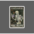 DOPASTICKER Books Sticker Reading Skeleton Alive Sticker Phone Sticker ...