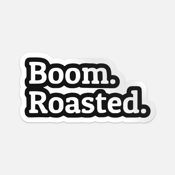 DOPASTICKER Boom Roasted The Office Car Bumper Sticker Decal Waterproof ...