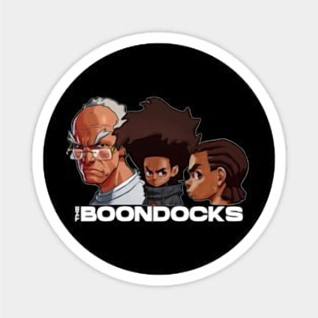 DOPASTICKER Boondocks Huey Freeman Decorative Laptop, Phone Stickers ...