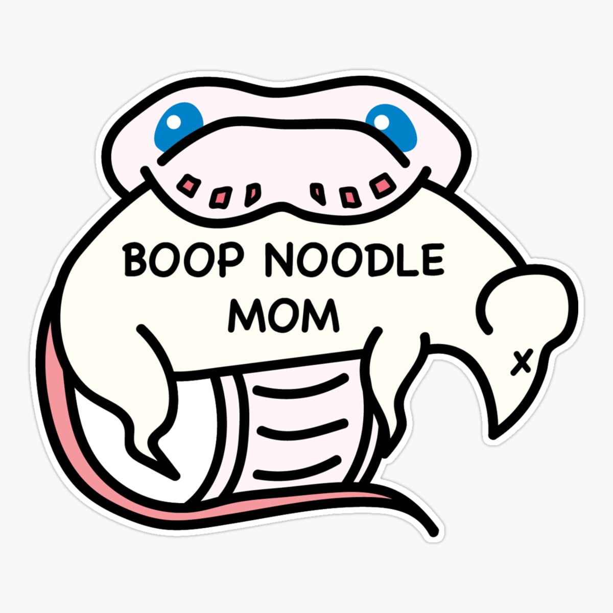 DOPASTICKER Boop Noodle Mom, Leucistic Sticker, Phone Sticker Car ...