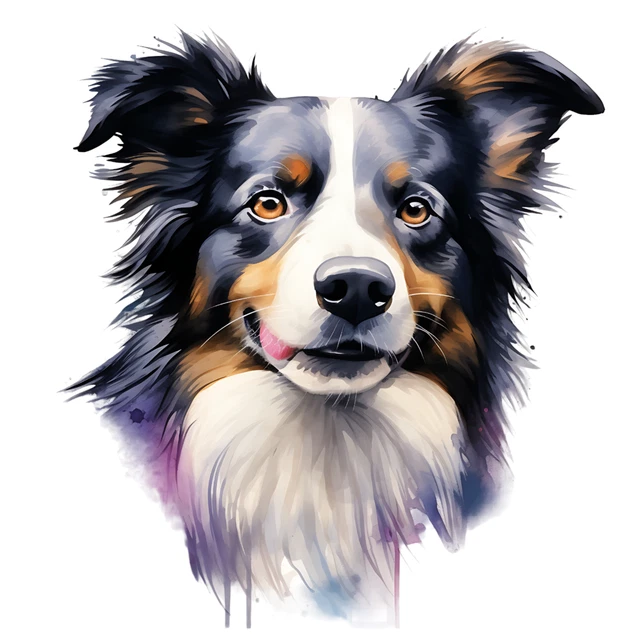 DOPASTICKER Border Collie Car Sticker Dogs Sticker Phone Sticker, Latop ...