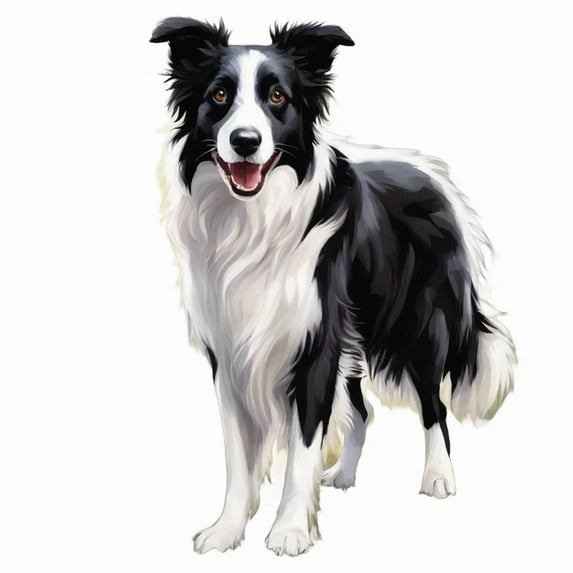 DOPASTICKER Border Collie Car Stickers Dog Stickers Car Decor Phone ...