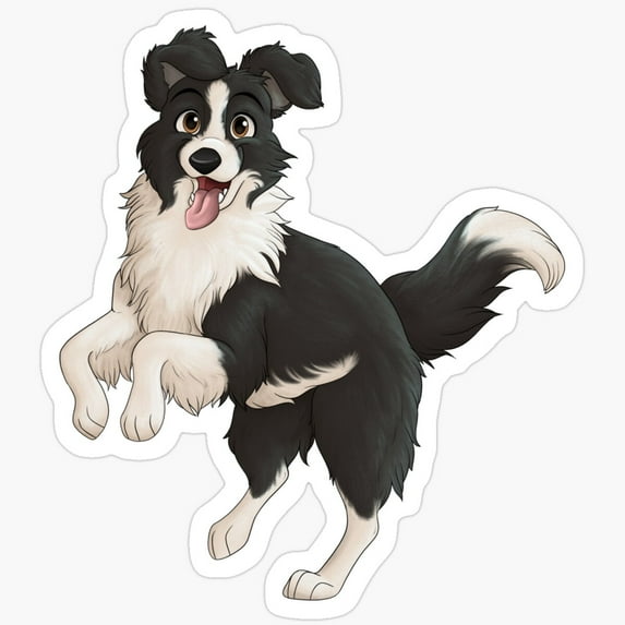 DOPASTICKER Border Collie Sticker, Waterproof Decal For Pet Lovers ...