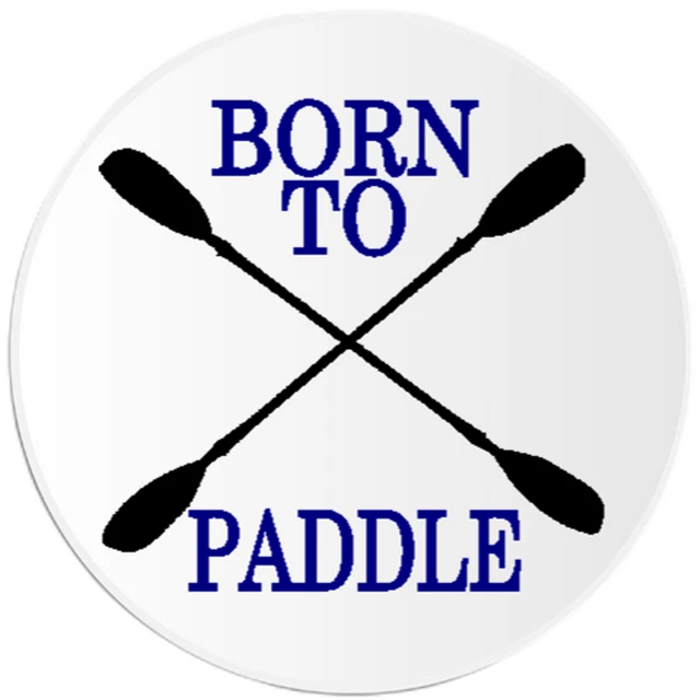 DOPASTICKER Born To Paddle, Kayak Canoe Boat Water Phone Decal Water ...
