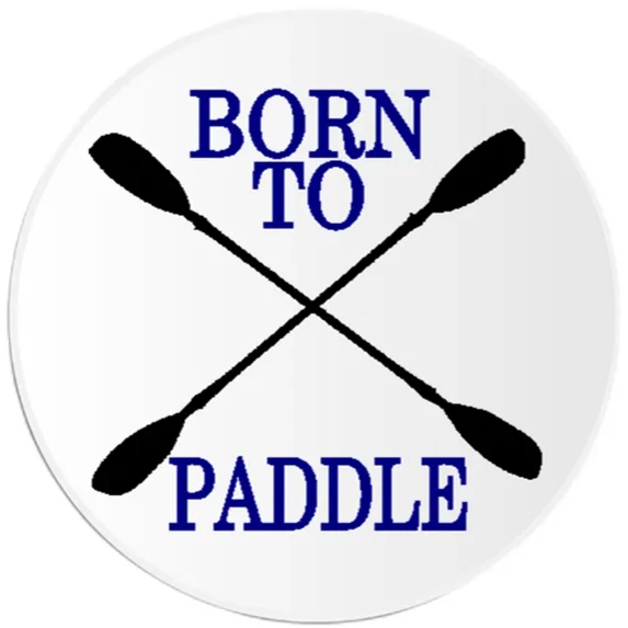 DOPASTICKER Born To Paddle, Kayak Canoe Boat Water Phone Decal Water ...