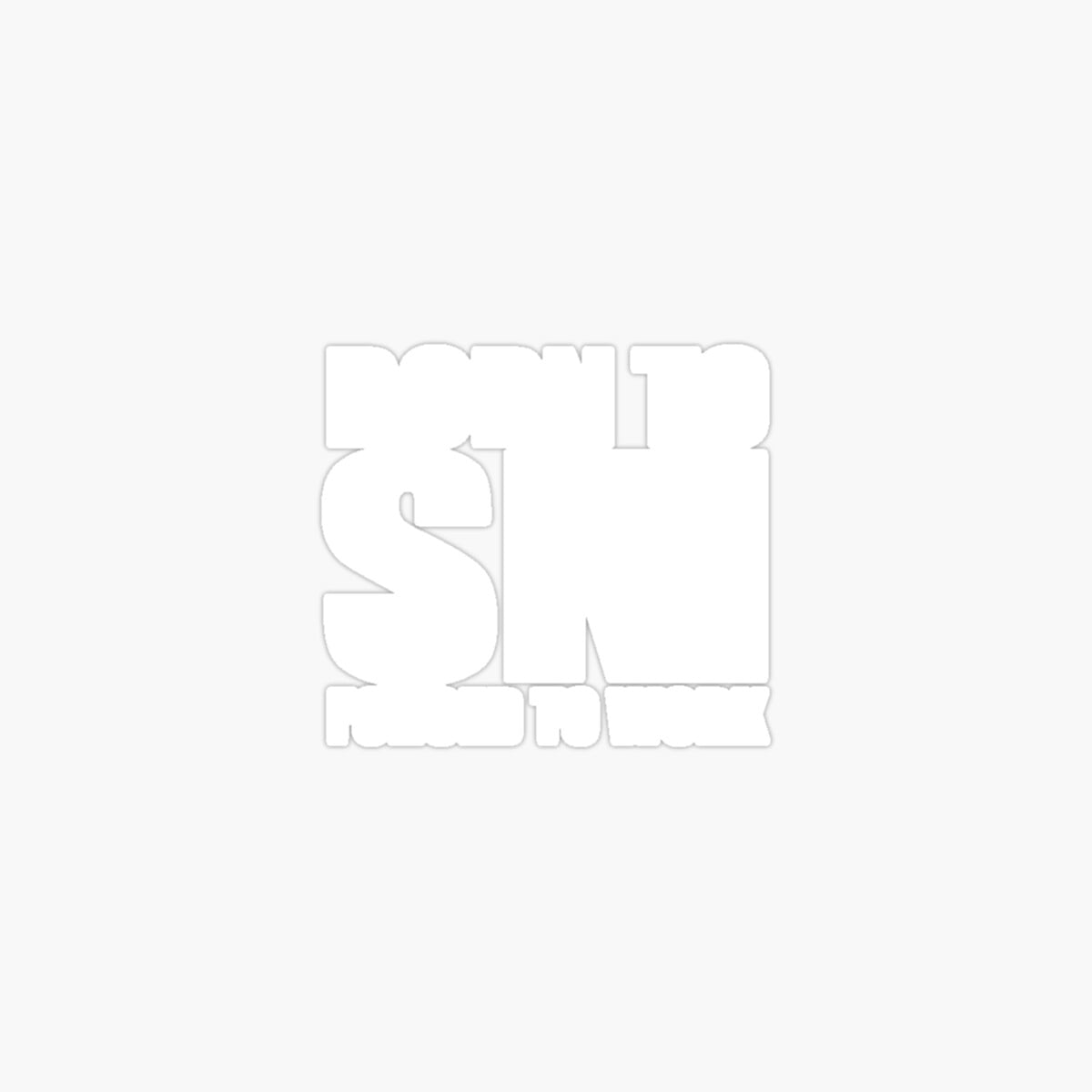 DOPASTICKER Born To Ski Forced To Work Skiing Gift Idea Sticker, Phone ...